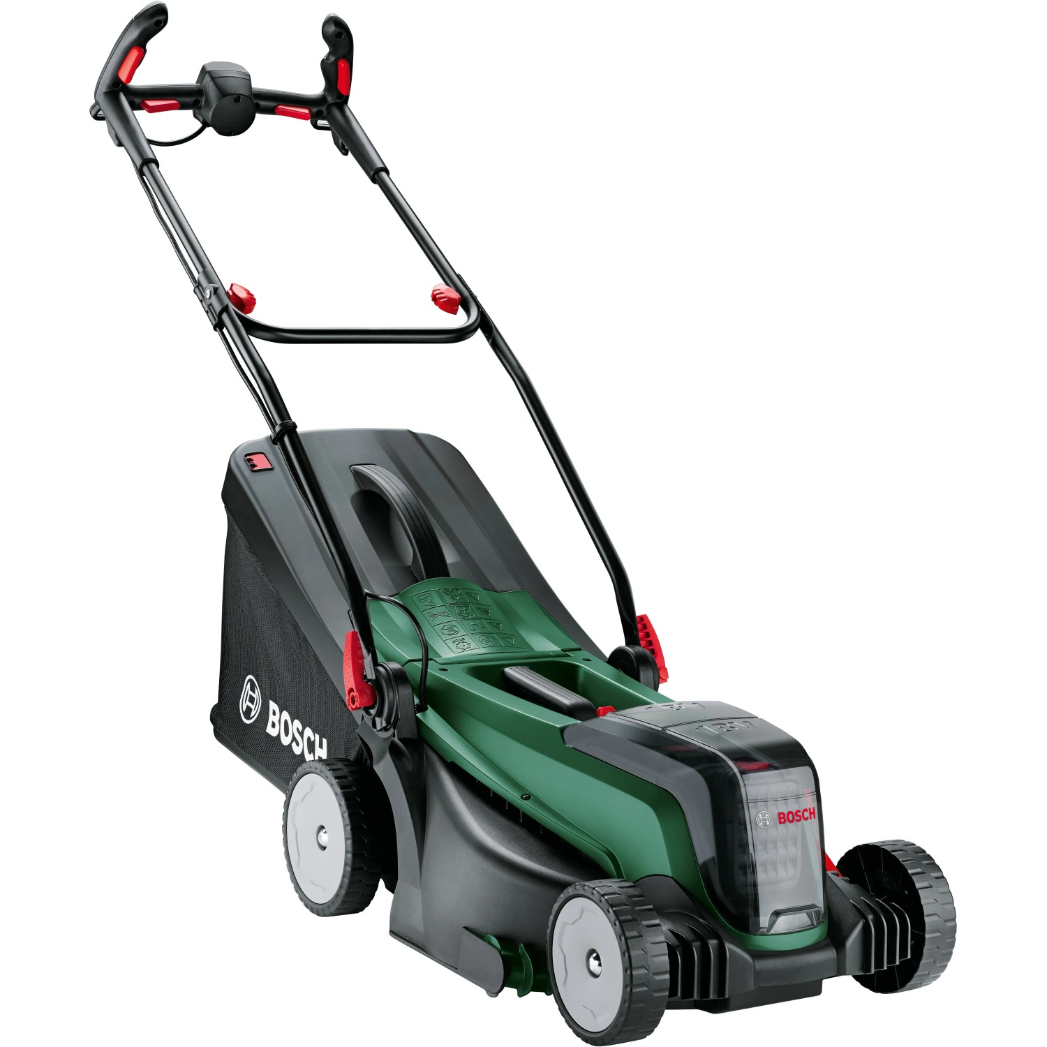Bosch Akumulátorová rotačná kosačka UniversalRotak 2x18V-37-550 + 2x4,0 Ah