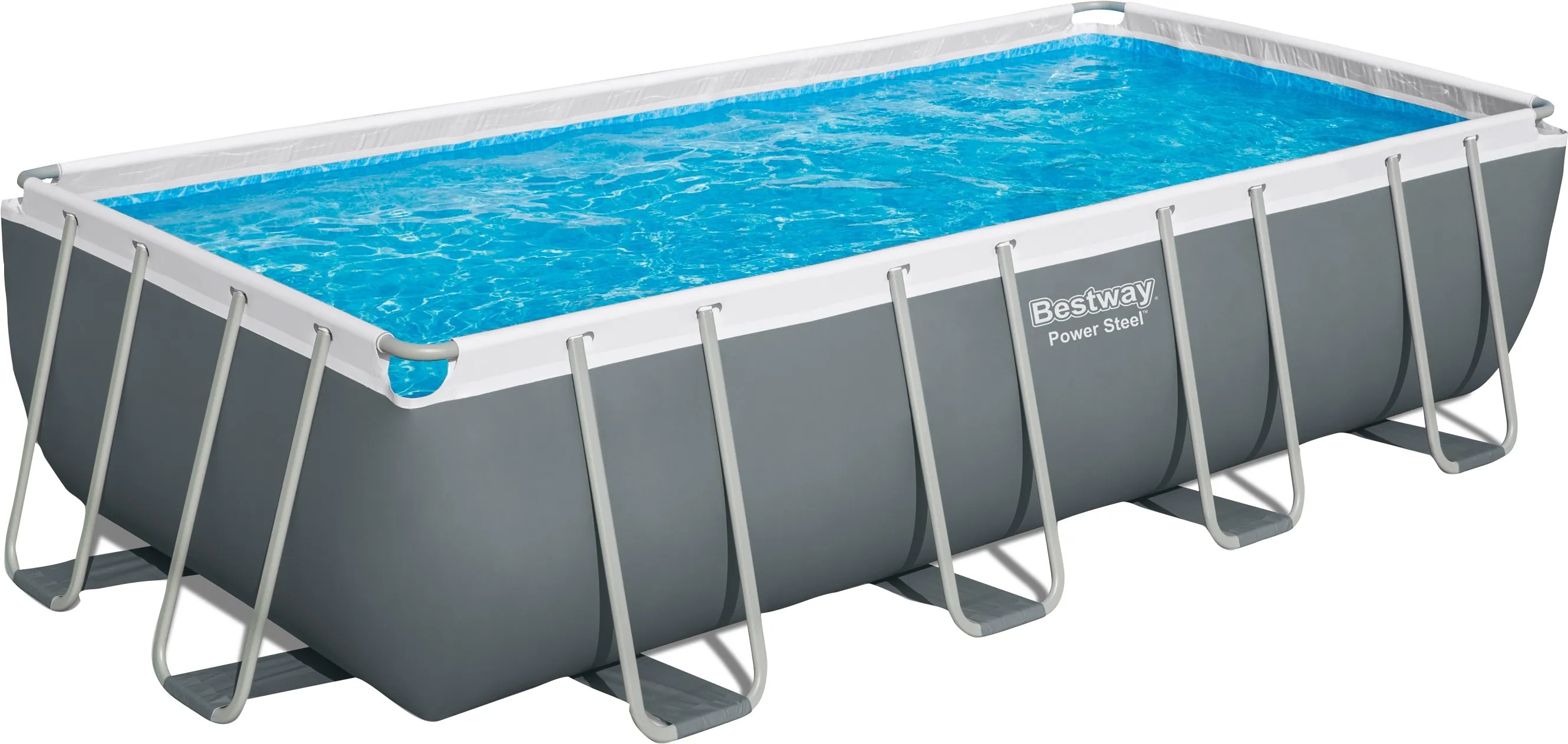Bestway Bazén s oceľovým rámom Power Steel obdĺžnikový, 122 x 274 x 549 cm