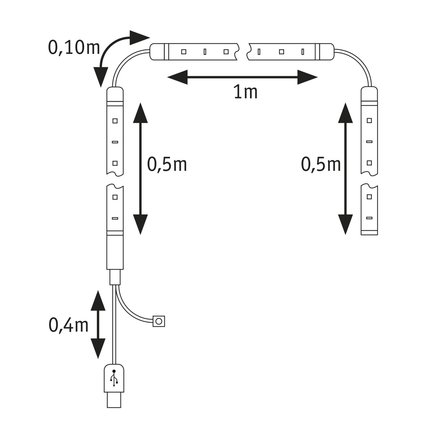Paulmann LED pásik EntertainLED s USB pre TV 55 palcov nakúpiť v OBI