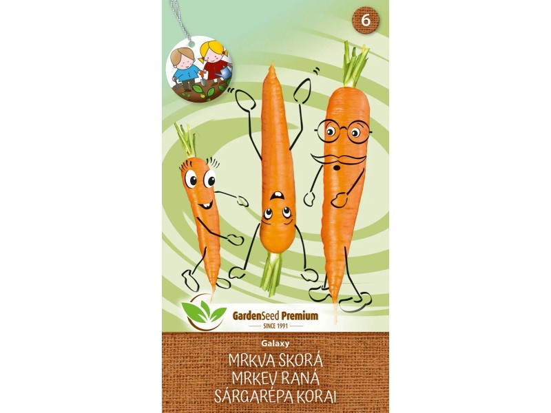 GardenSeed Premium Semienka Mrkva skorá Galaxy (Baby)