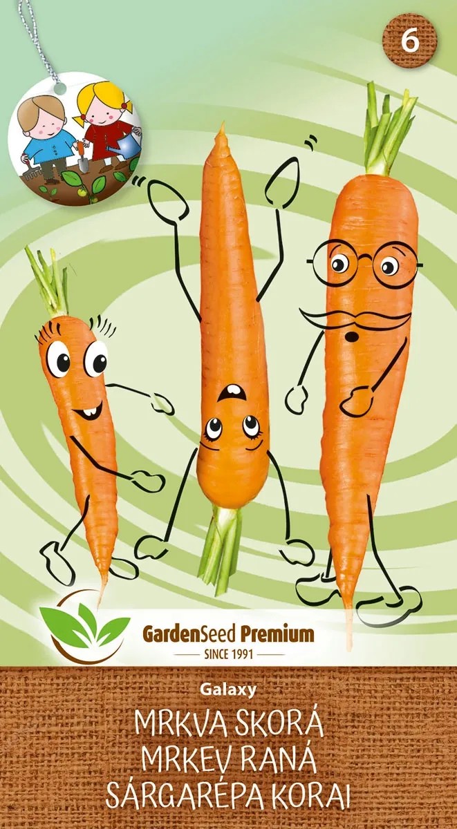 GardenSeed Premium Semienka Mrkva skorá Galaxy (Baby)