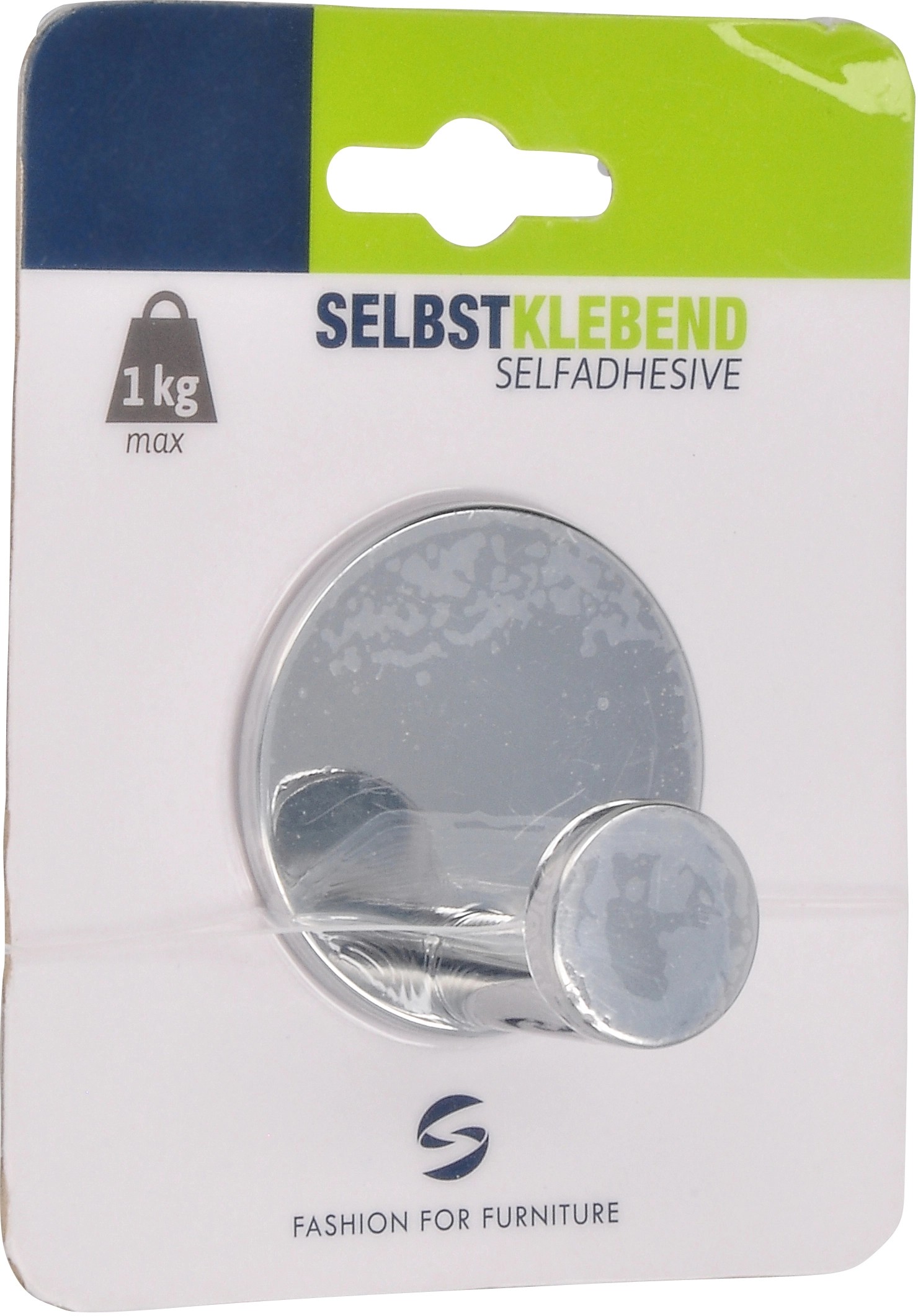 Siro Háčik 2335 kov chrómová farba lesklá samolepiaci priemer 50 mm ...