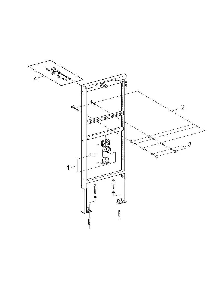 GROHE Modul RAPID SL pre pisoár, bez prísl. pre predstenovú montáž ...
