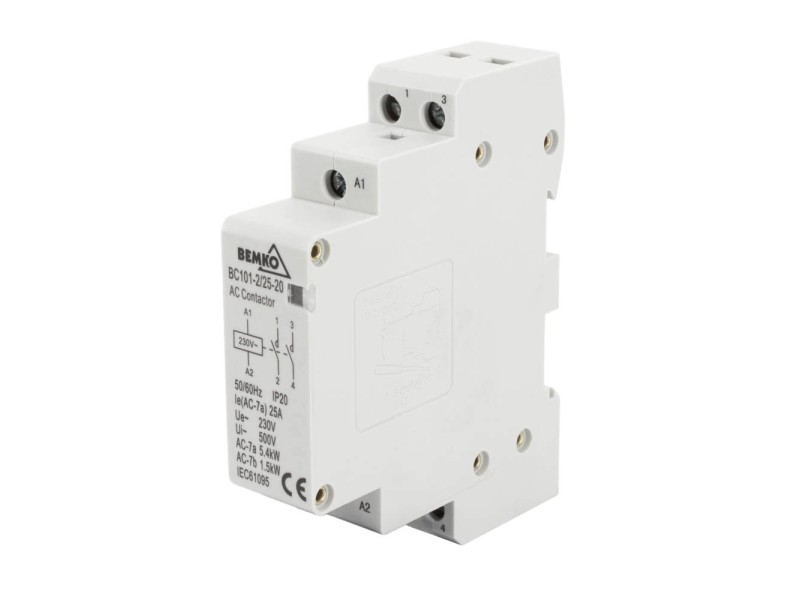 Bemko Modulový stýkač BC101-1P-25-20, 230 V AC, 25 A, IP20 nakúpiť v OBI