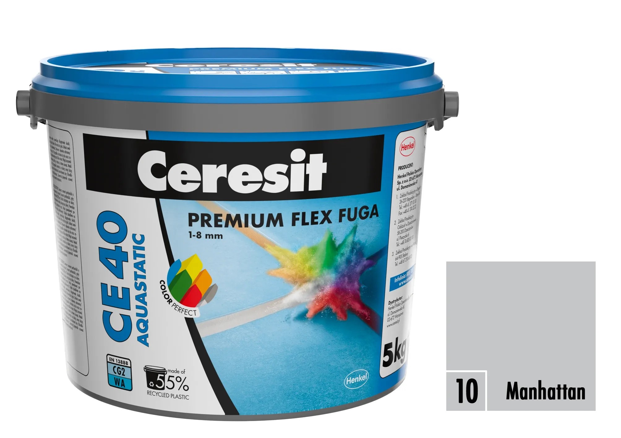 Ceresit Flexibilná škárovacia hmota CE 40 Aquastatic Manhattan, 5 kg
