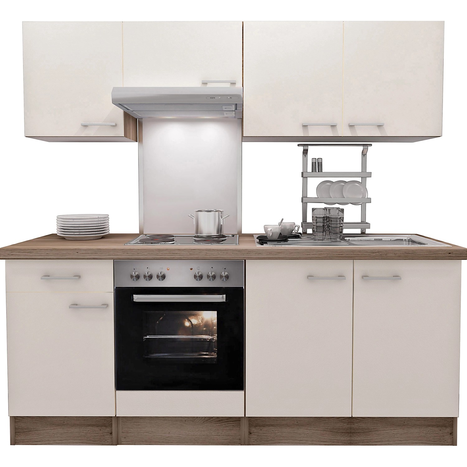 Flex-Well Kuchyňa Eico 210 cm/typ 3 - rúra/varná doska/digestor nakúpiť v OBI