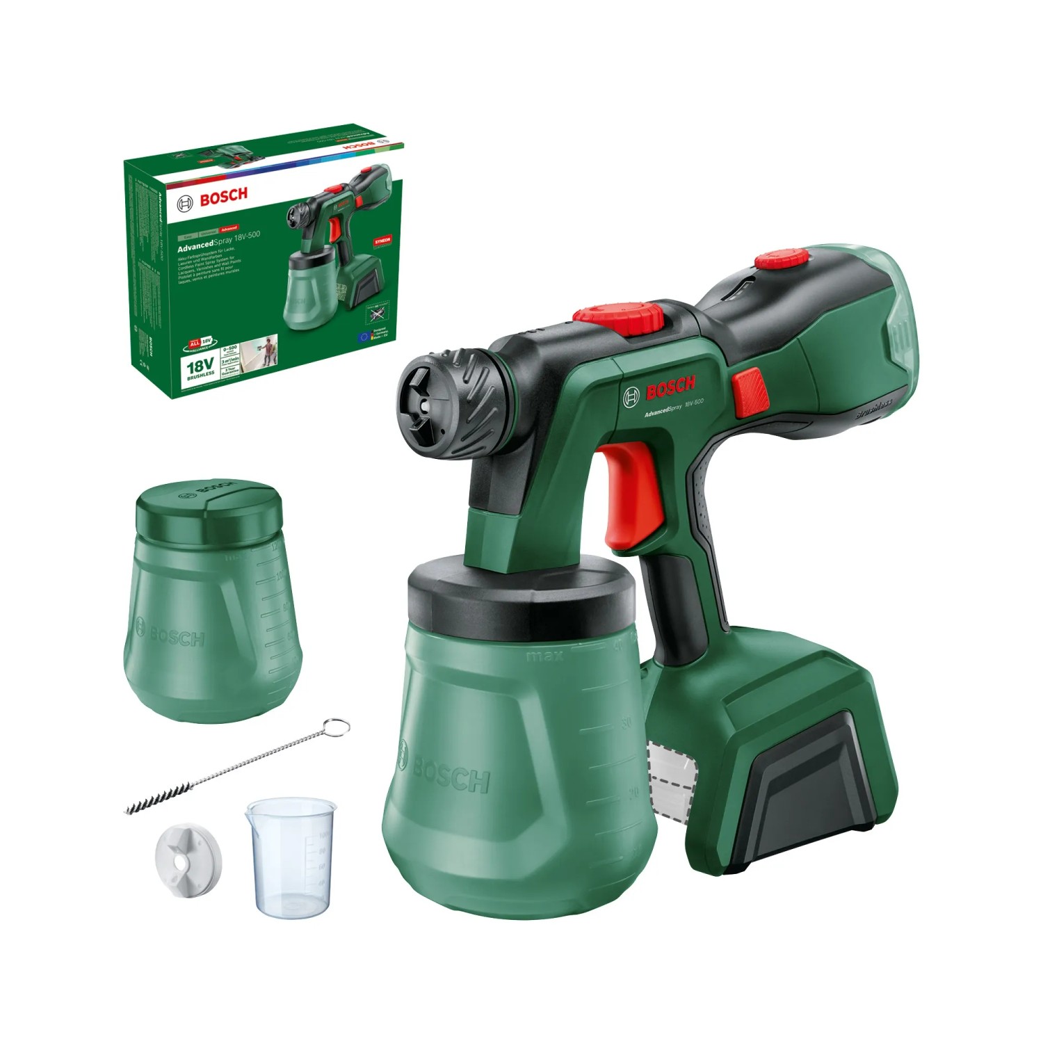 Bosch Aku striekacia pištoľ AdvancedSpray 18V-500 Solo