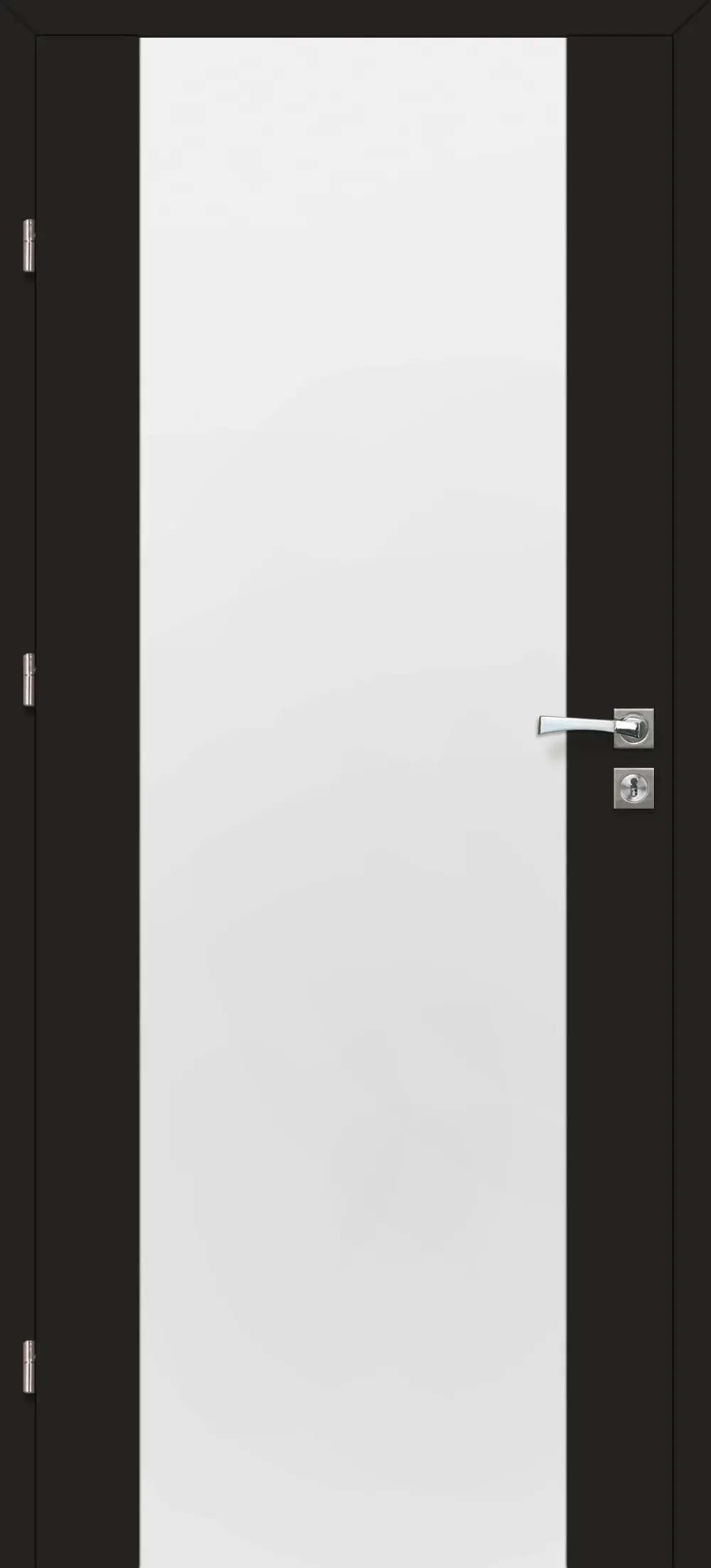 Voster Rámové falcové interiérové dvere WINDOOR II, f.Platinum, čierna ...