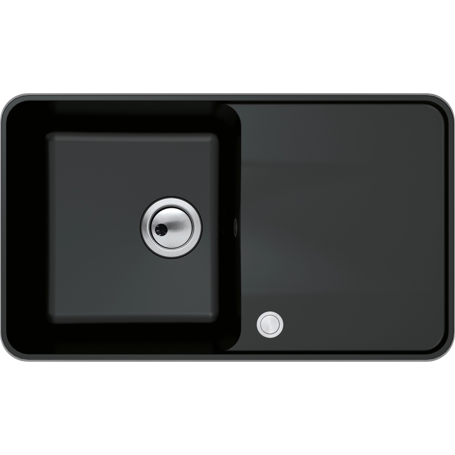 Miló Granitový drez Piu čierny 78 x 46 x 21,5 cm nakúpiť v OBI