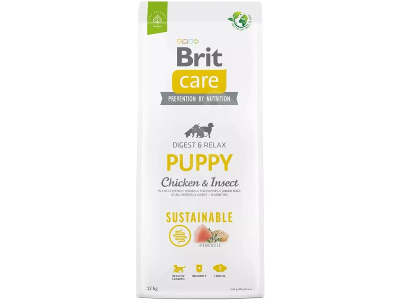 Brit Care Granule pre psov Sustainable Puppy s kuracím a hmyzom 12 kg ...