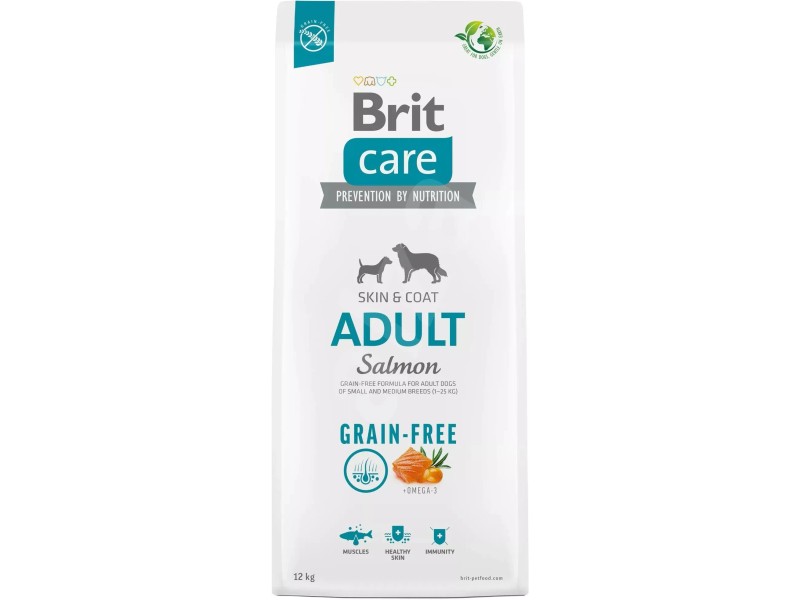 Brit Care Granule pre psov Grain-Free Adult s lososom a zemiakmi 12 kg
