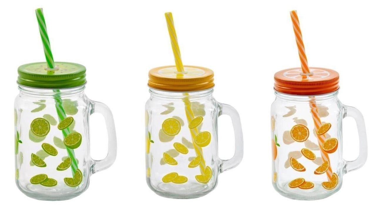 Pohár na limonádu so slamkou 0,5 l nakúpiť v OBI