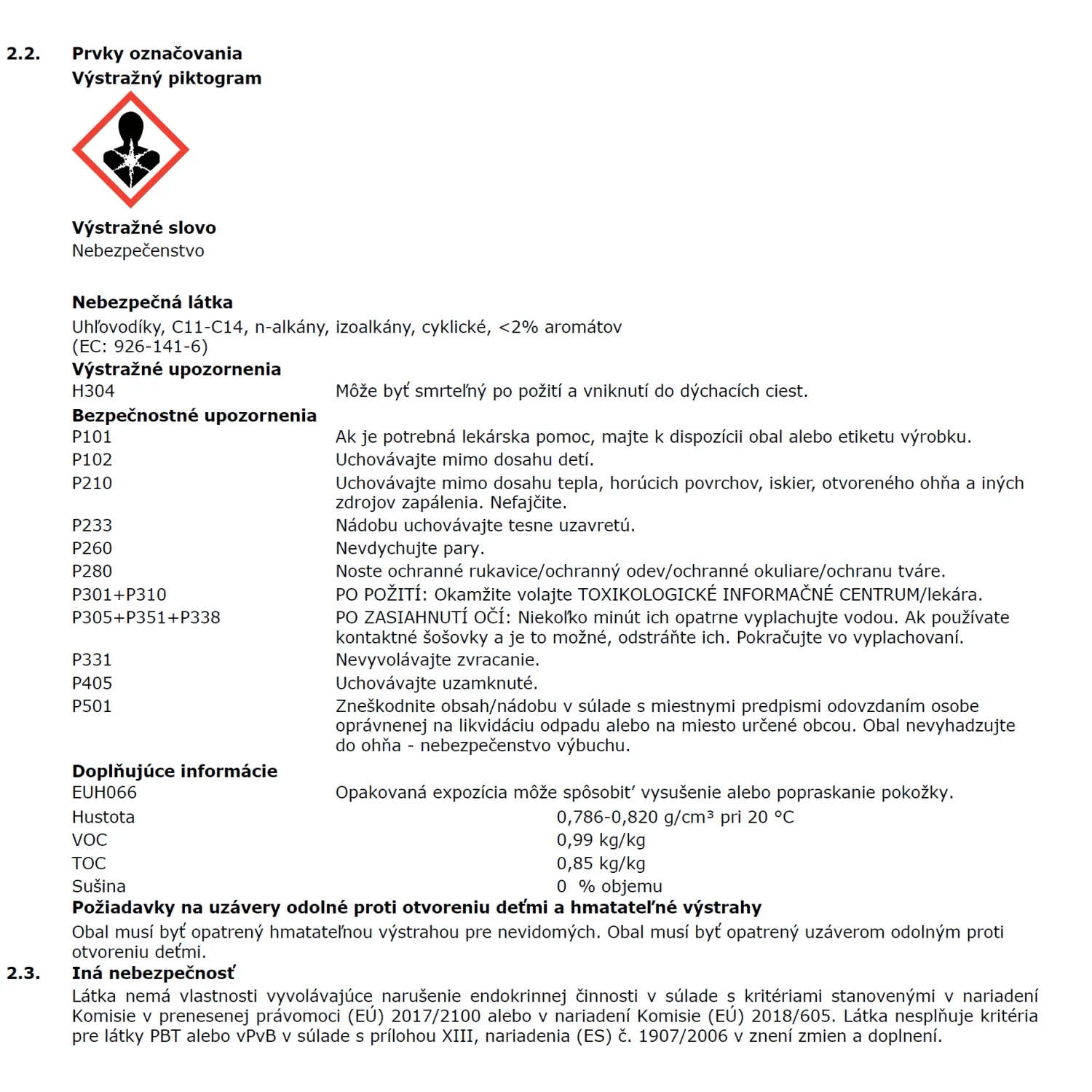 Severochema Petrolej 700 ml