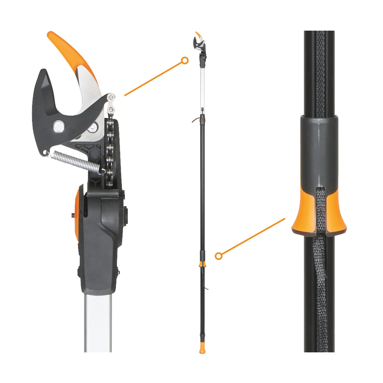 FISKARS Teleskopické záhradné univerzálne nožnice PowerGrear X UPX86 ...