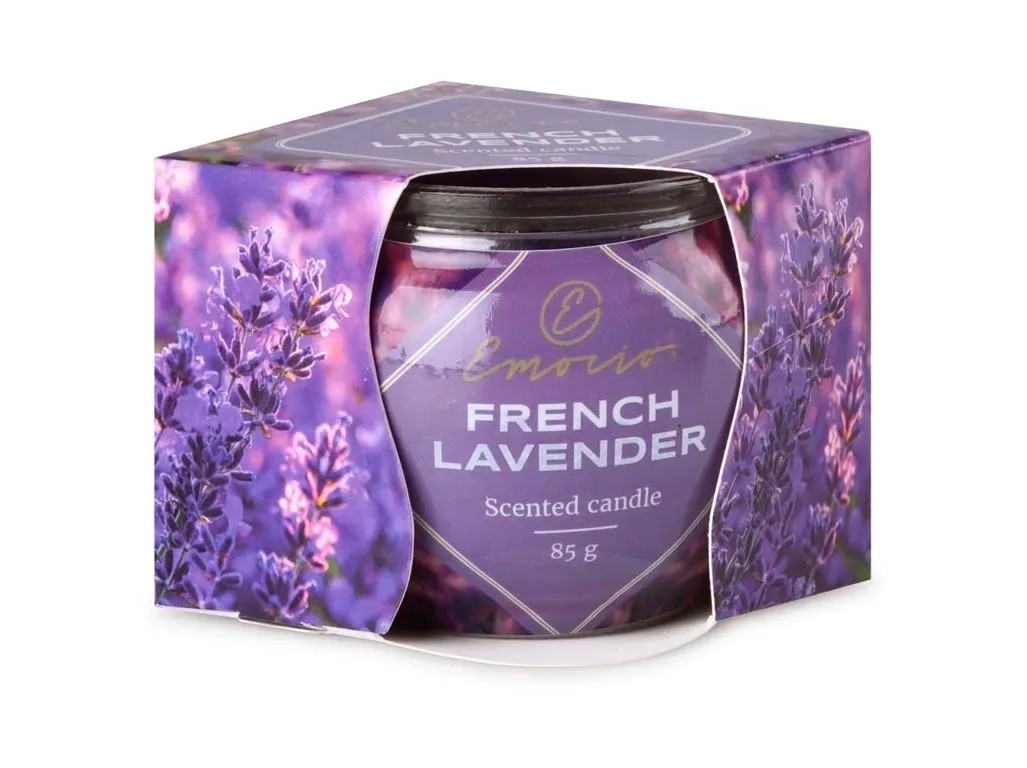 Emocio Vonná sviečka v skle French Lavender 85 g