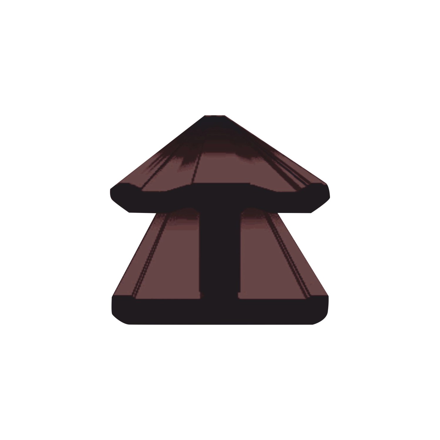 TeraGlass Spojovací plastový profil RAL 8016 mahagónová hnedá 22 x 1500 ...