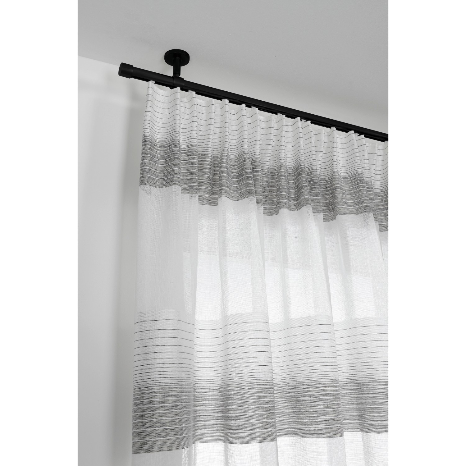 Gardinia Garniža s vnútornou drážkou Chicago, čierna matná, pr. 2 cm ...