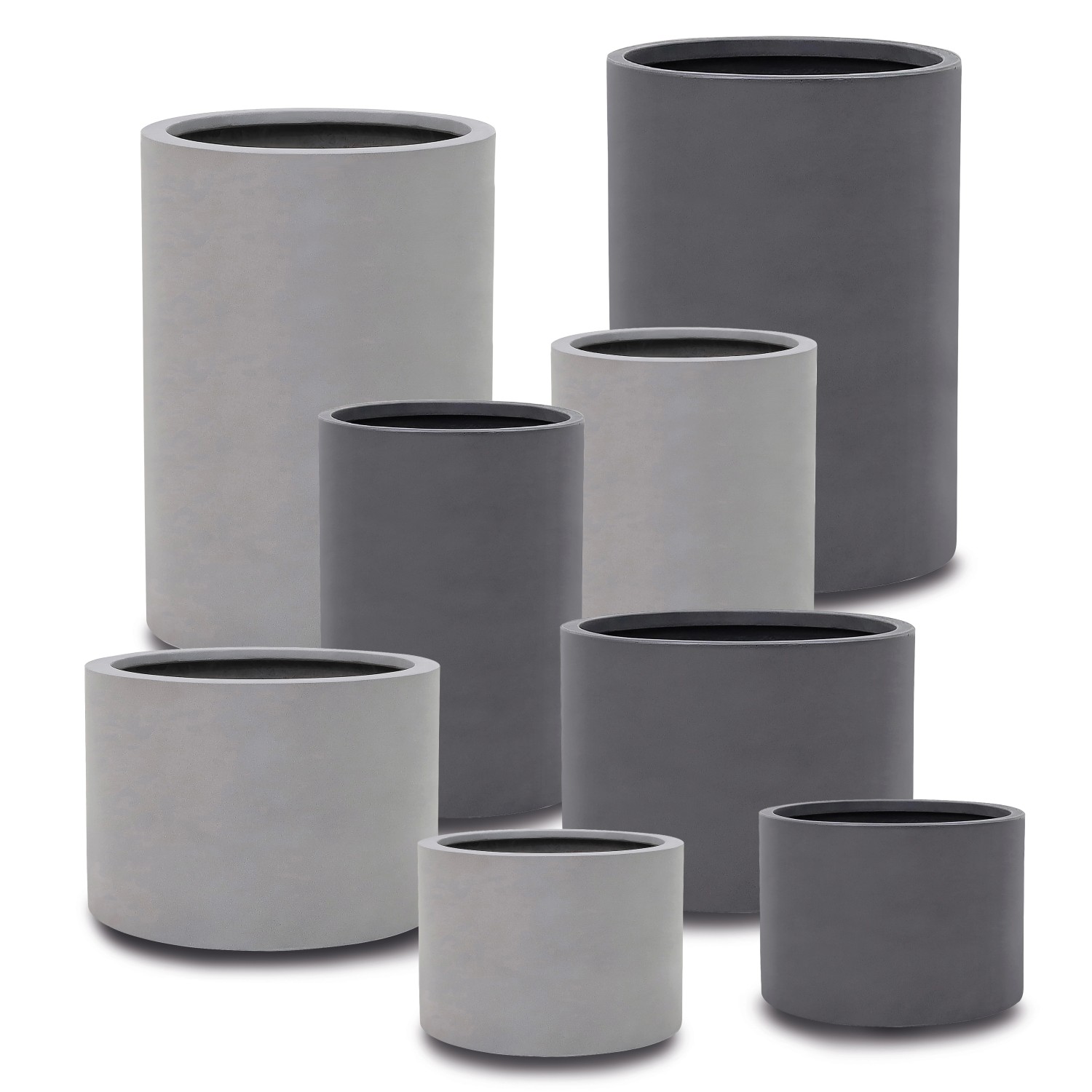 Kvetináč z materiálu fiberstone tmavo sivá pr. 33 x 48 cm nakúpiť v OBI