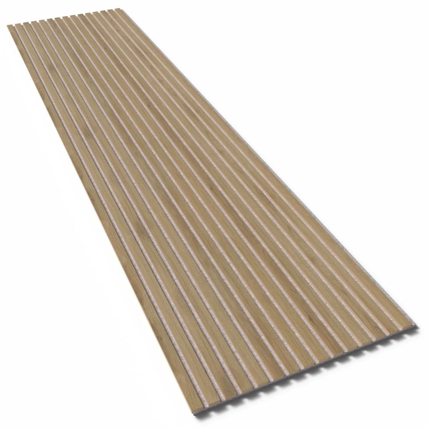 Denpanels Akustický panel ACU-Line MELAMIN dub tm. hnedá MDF sivá plsť ...