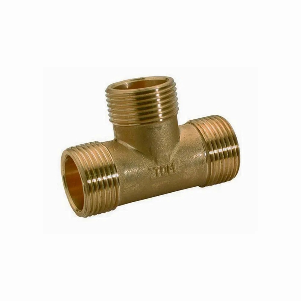 T - kus mosadz 1/2" MMM