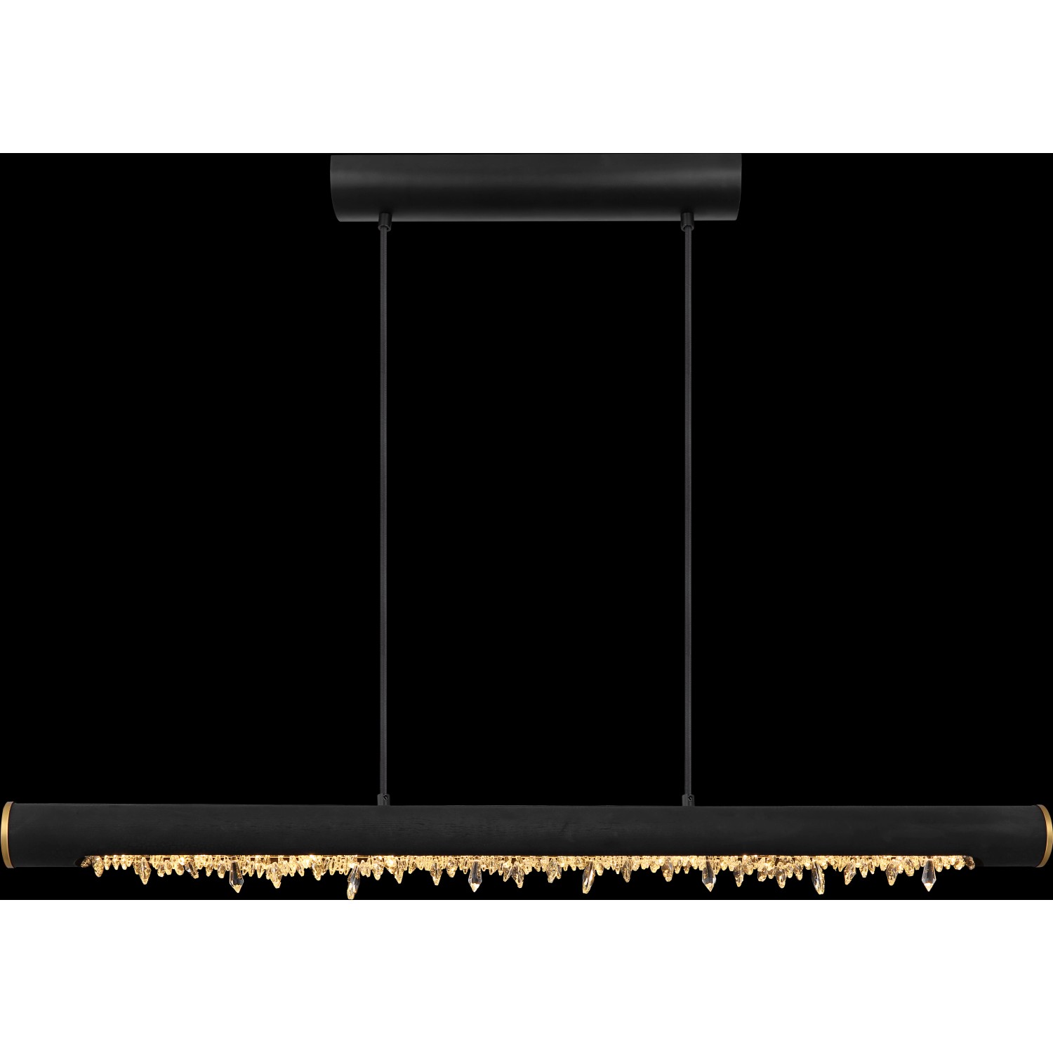 GLOBO LED závesné svietidlo FELICITAS, 15 W, čierne, 100 x 8 x 150 cm ...