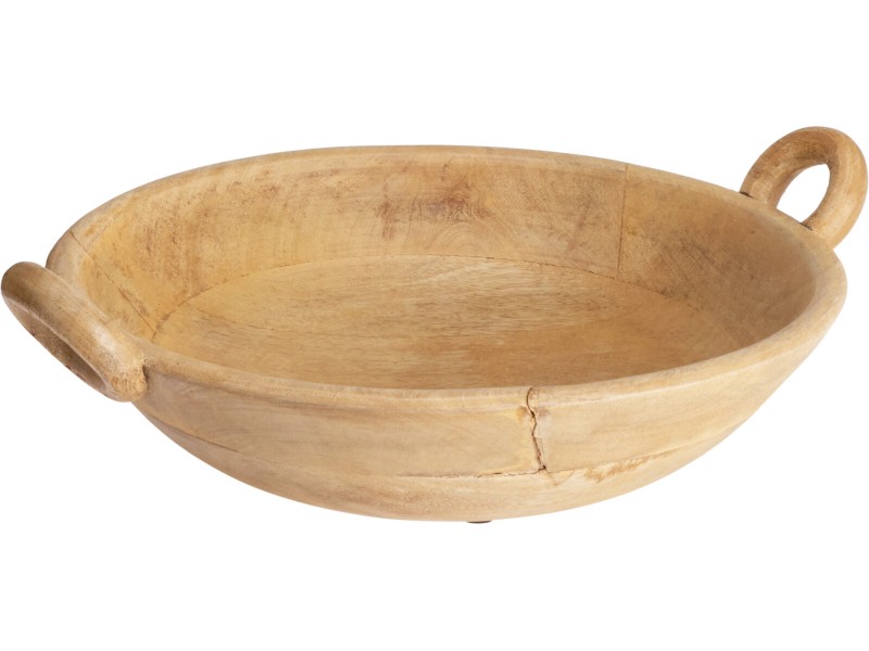 Koopman Drevená miska s uchami svetlá 30 x 9 cm nakúpiť v OBI