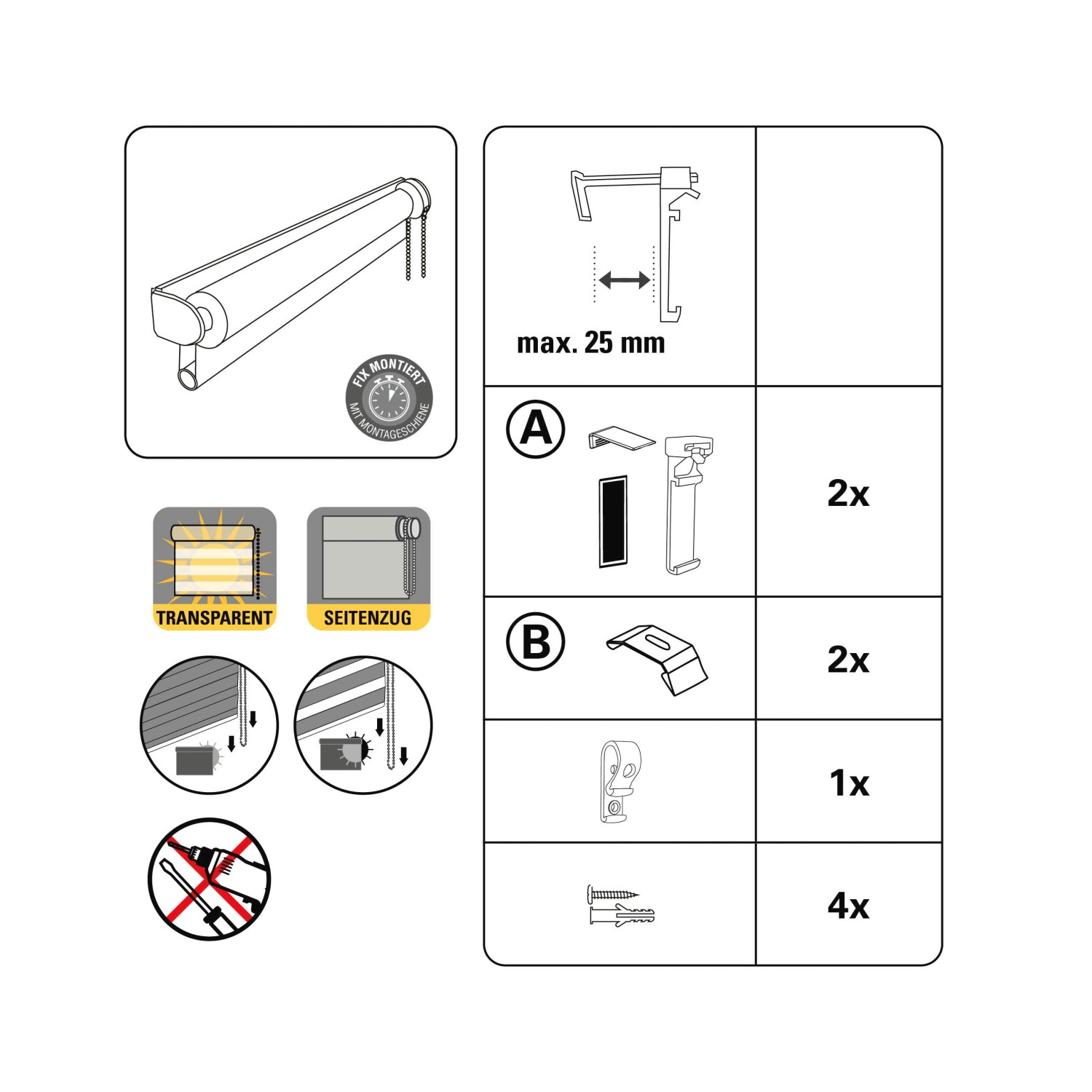 Gardinia Roleta EasyFix Double antracitová 45 x 150 cm nakúpiť v OBI