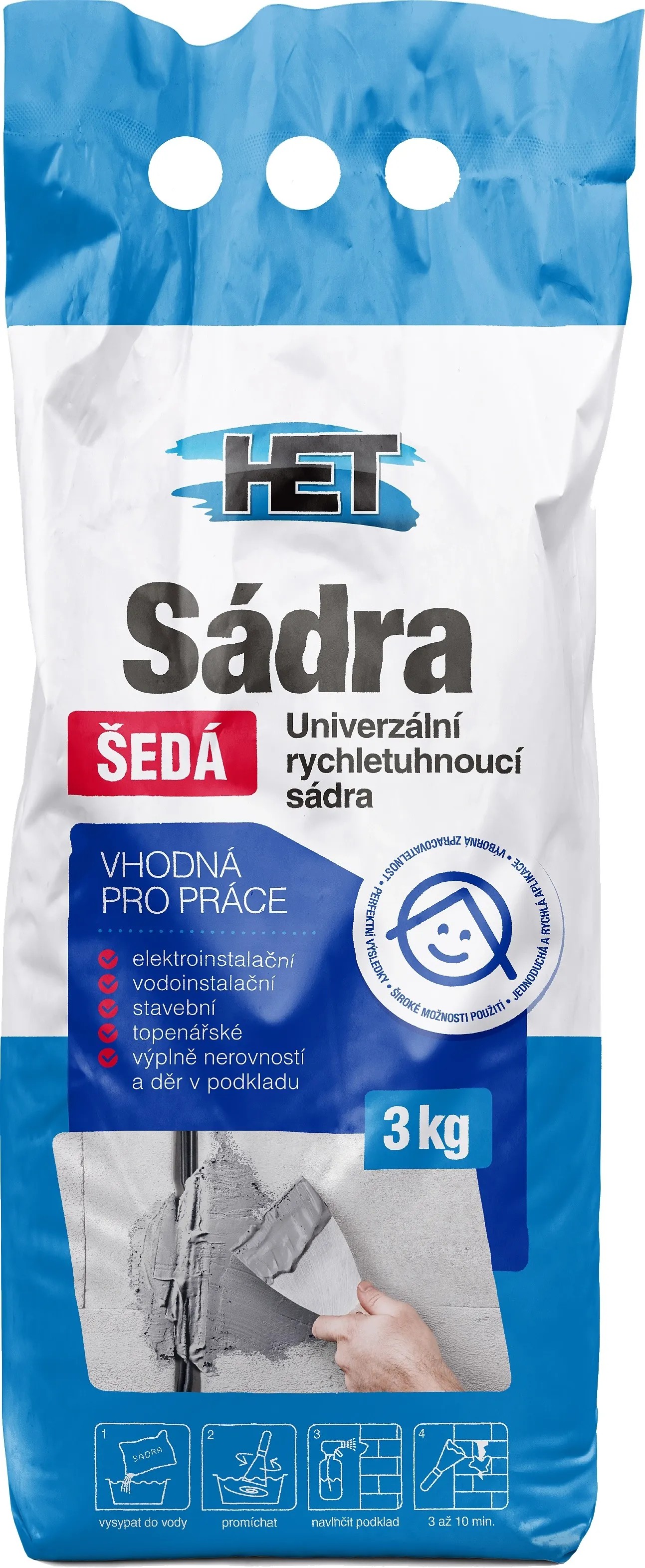 HET Sadra sivá 3 kg