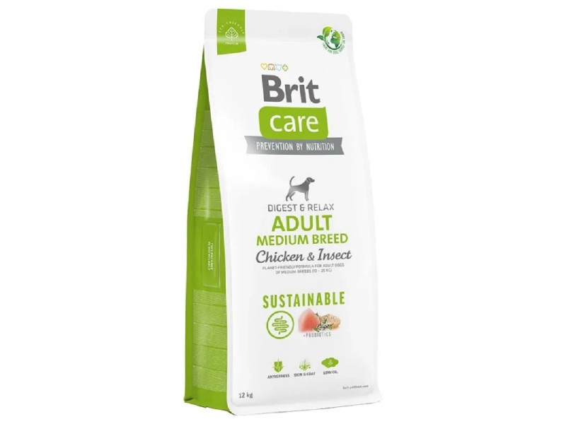 Brit Care Granule pre psov Sustainable Adult Medium Breed s kura. a ...
