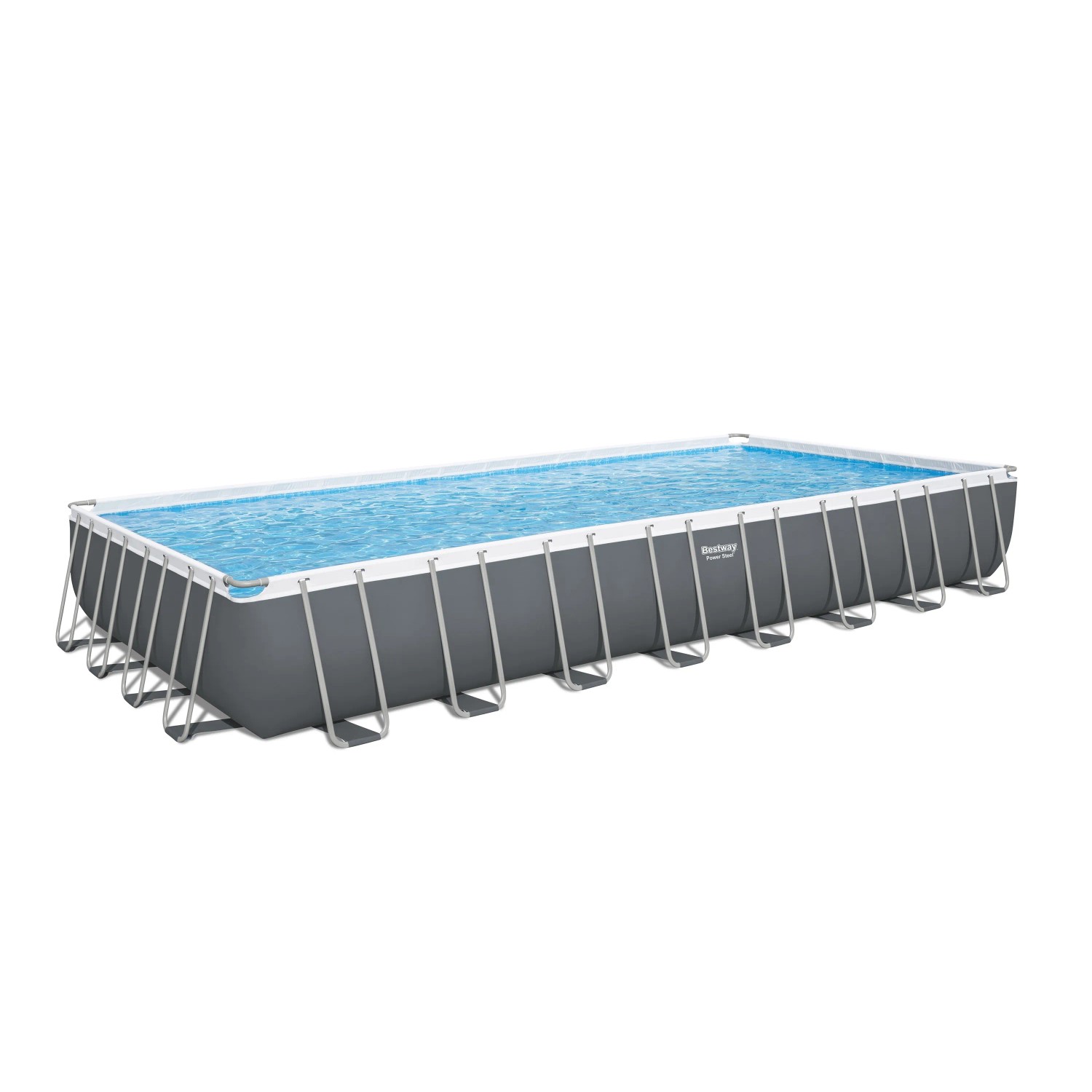 Bestway Bazén s oceľovým rámom Power Steel obdĺžnikový, 132 x 488 x 956 cm