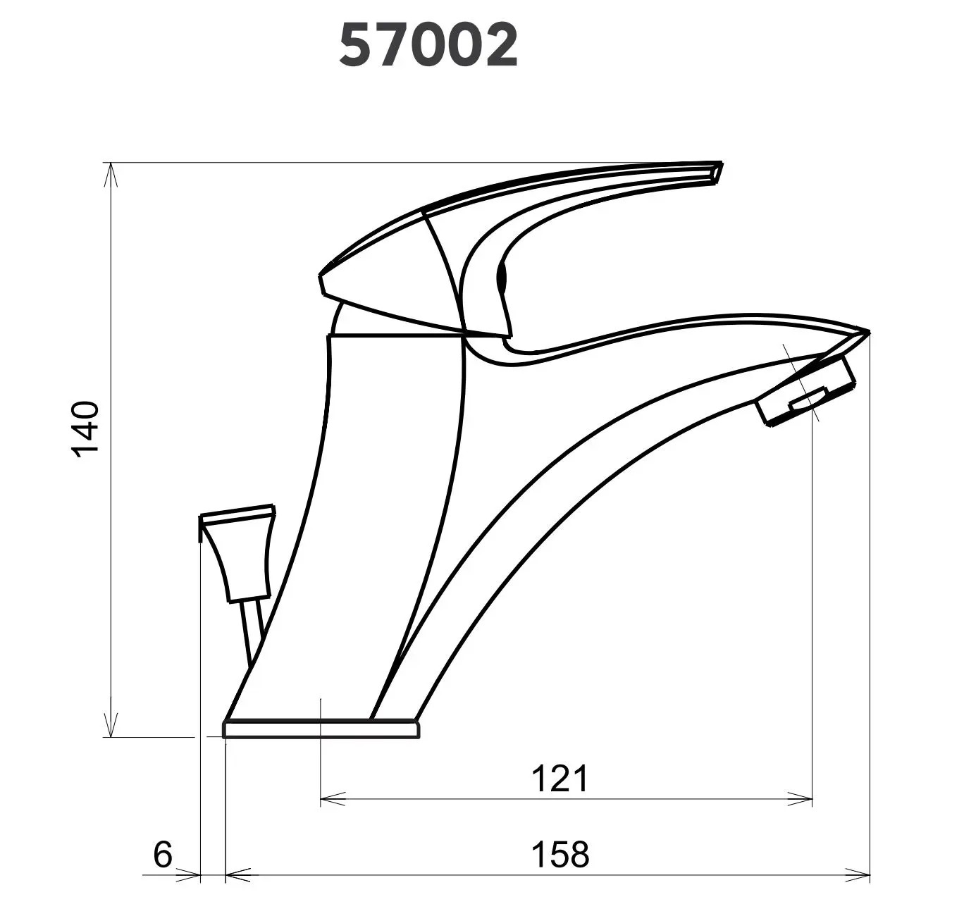 Umývadlová batéria bez výpuste Metalia 57 chróm nakúpiť v OBI
