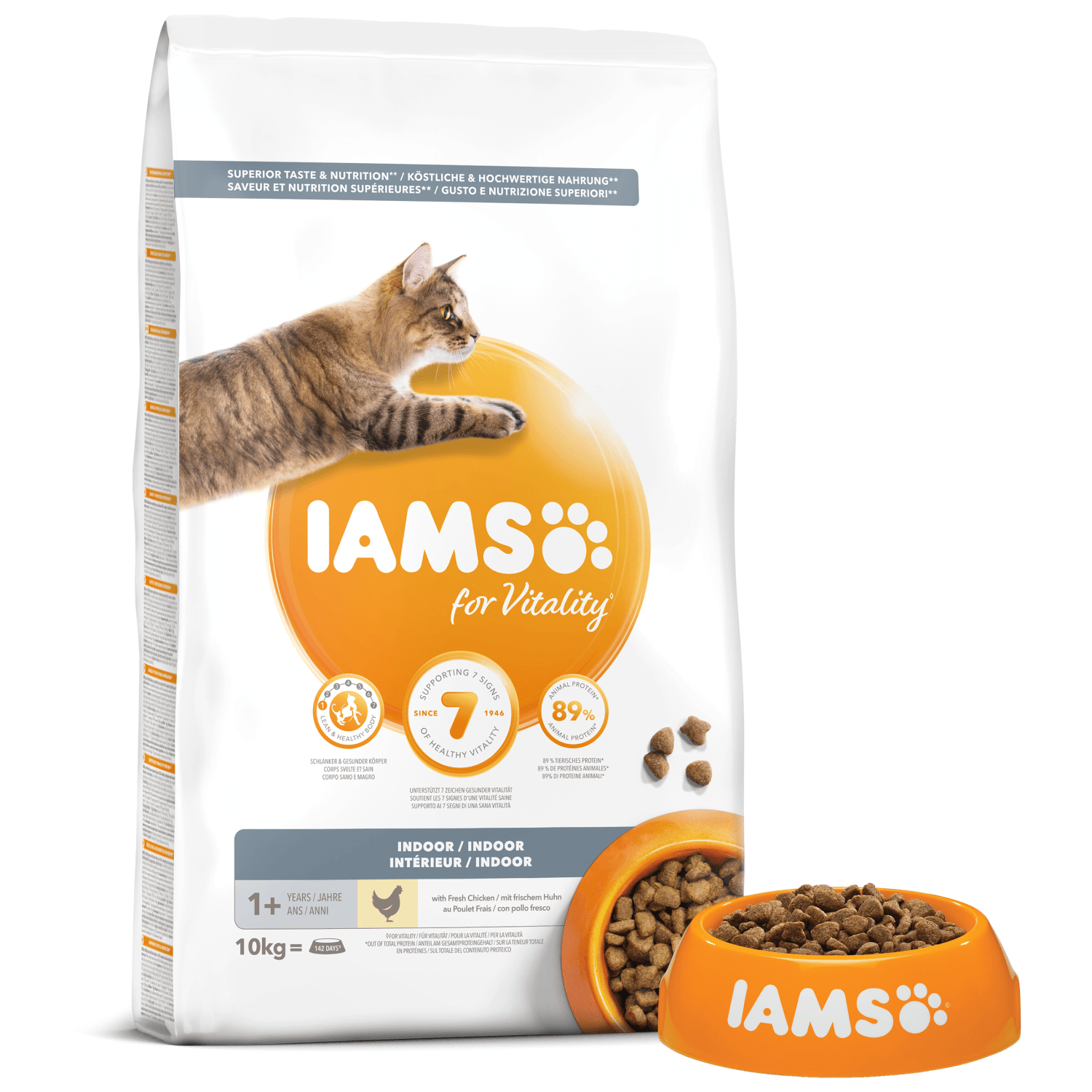IAMS Granule pre mačky INDOOR s čerstvým kuracím 10 kg nakúpiť v OBI