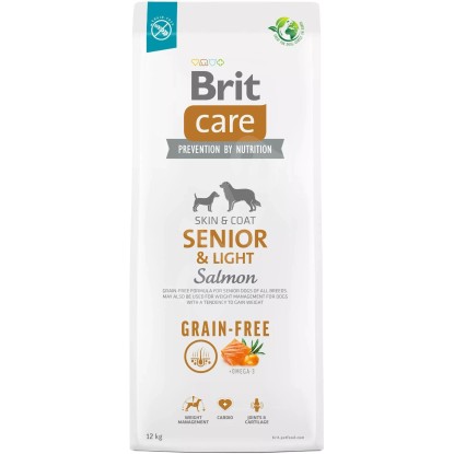 Brit Care Granule pre psov Grain-Free Senior & Light s lososom a ...