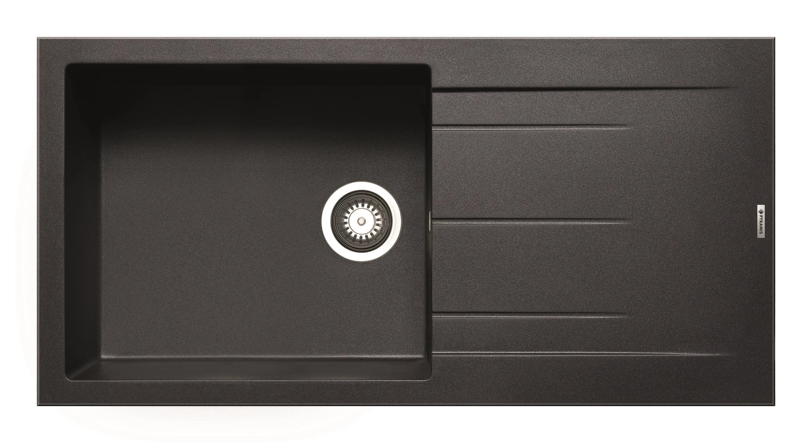 Pyramis Granitový drez s odkvapkávačom Alazia 1B 1D, volcano, 100 x 50 ...