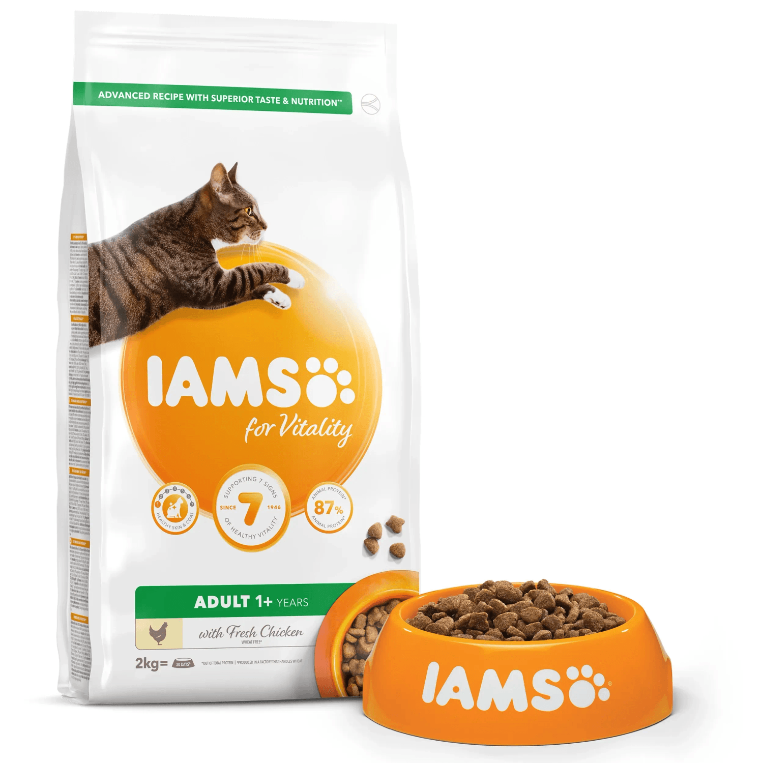 IAMS Granule pre mačky ADULT 1+ s čerstvým kuracím 2 kg nakúpiť v OBI