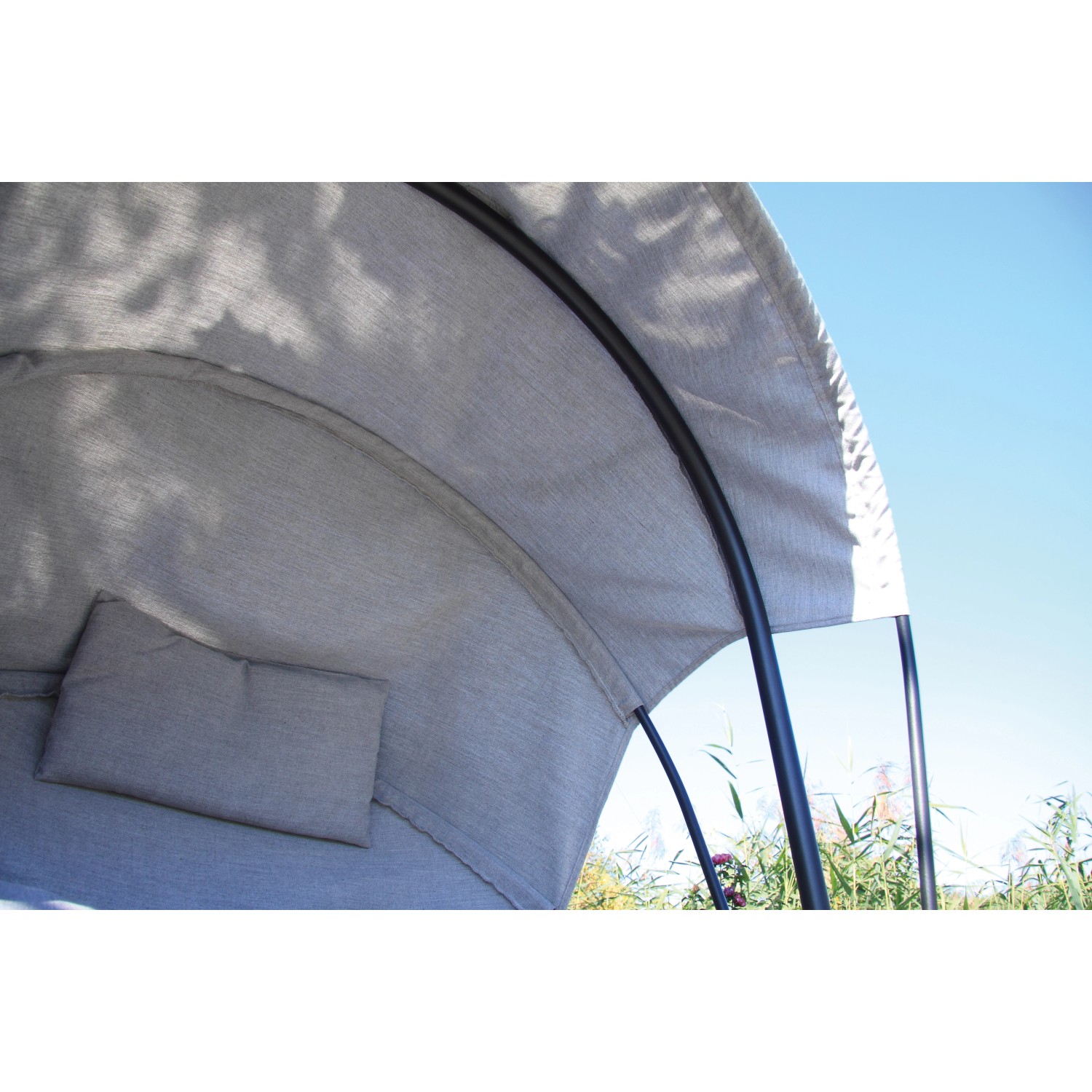 Acamp Záhradné závesné kreslo Moon, antracitová/sivá, 185 x 100 x 124 cm nakúpiť v OBI