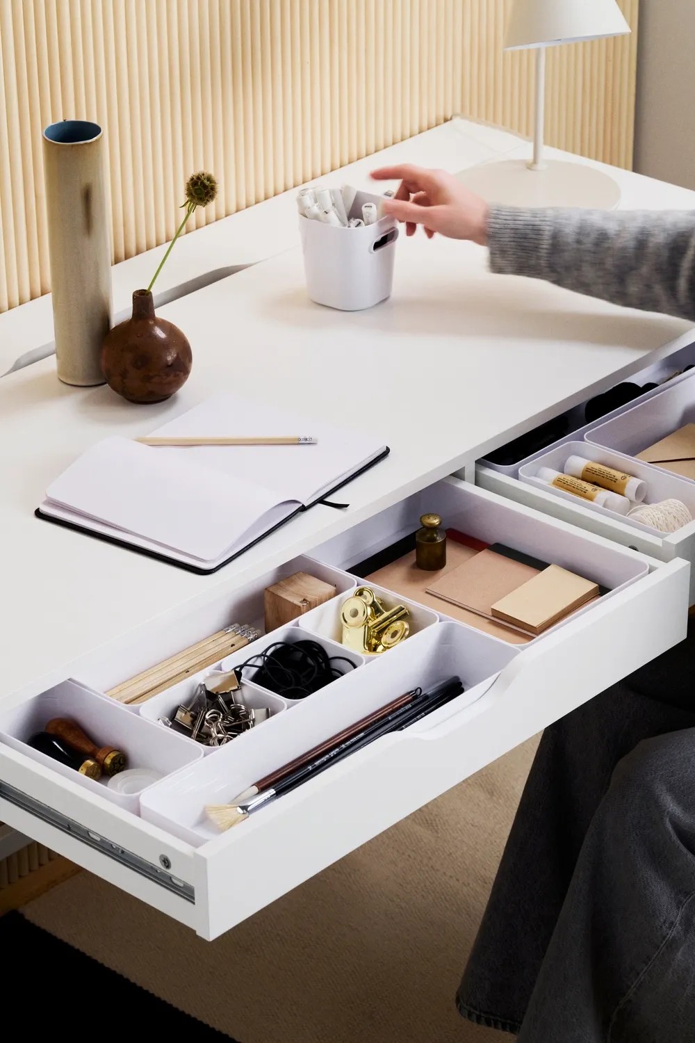 SmartStore Organizér Compact Sort biely 30 x 10 x 6 cm