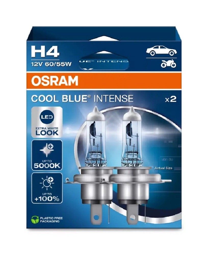 OSRAM Autožiarovka Cool Blue Intense (Next Gen) H4, 60/55W, 12V, 2 ks ...