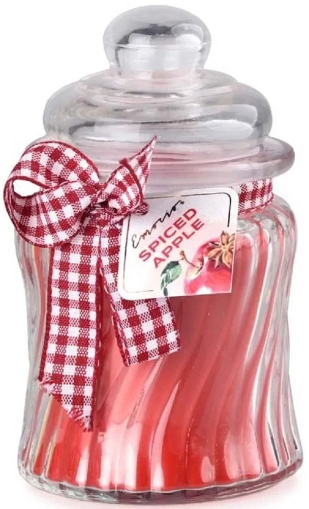 Emocio Vonná sviečka v skle s viečkom Spiced Apple 485 g