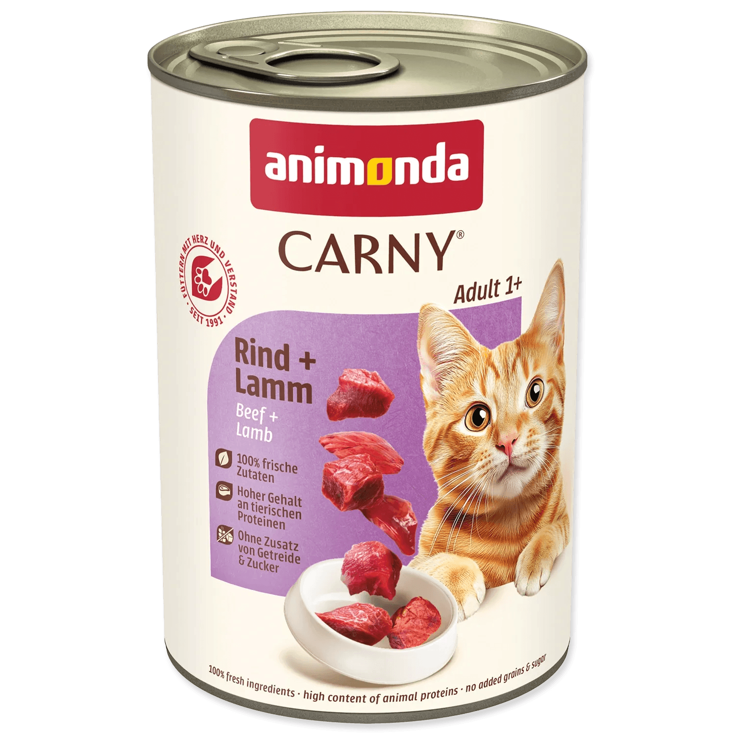 Animonda Konzerva pre mačky Carny Adult hovädzie a jahňa, 400 g