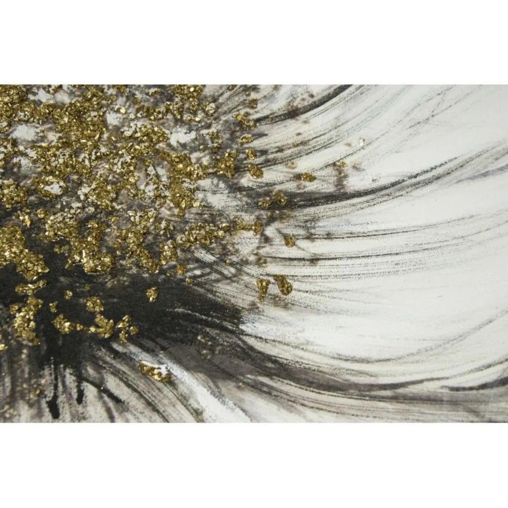 FALC Maľovaný obraz biely kvet, 100 x 100 cm