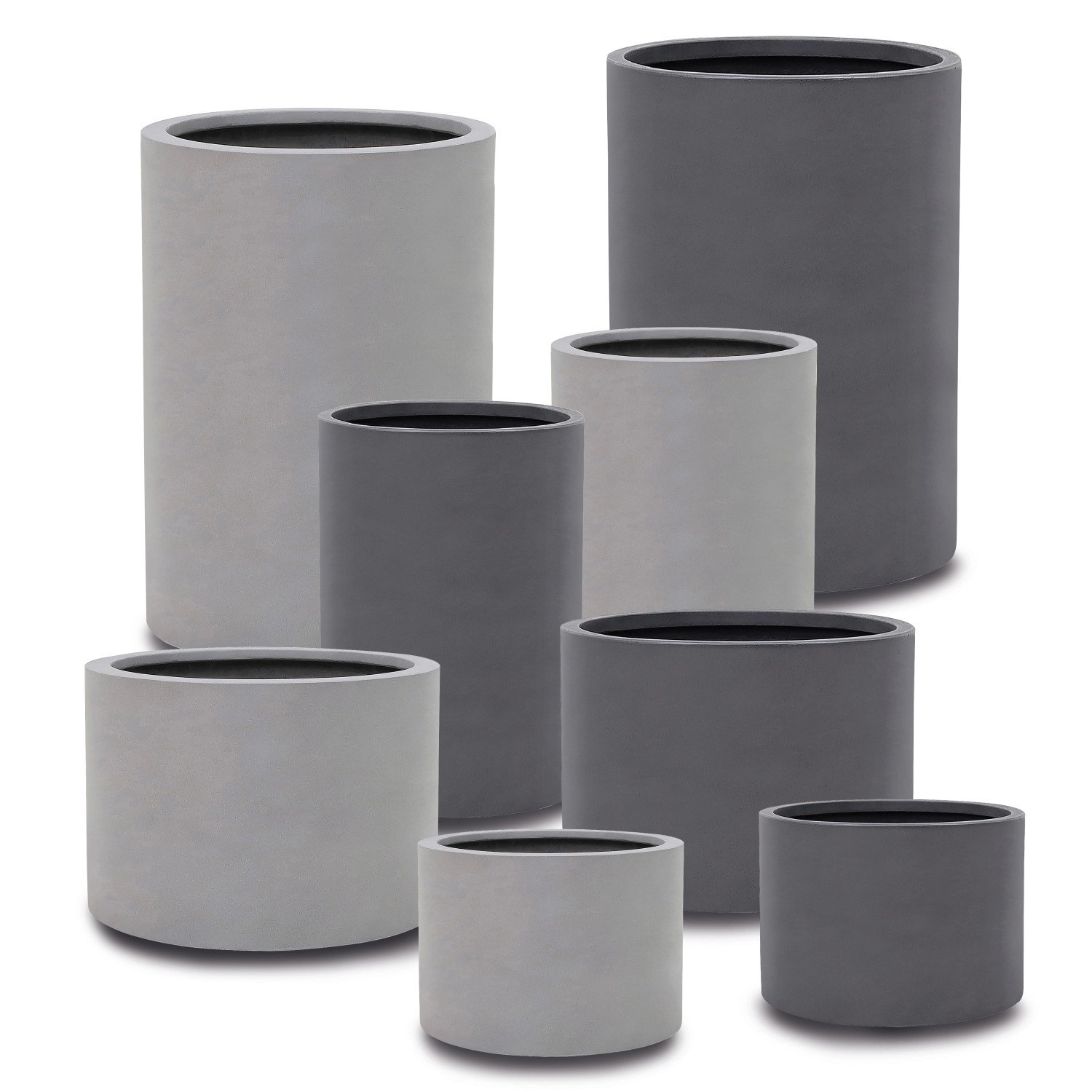 Kvetináč z materiálu fiberstone tmavo sivá pr. 42 x 63 cm nakúpiť v OBI