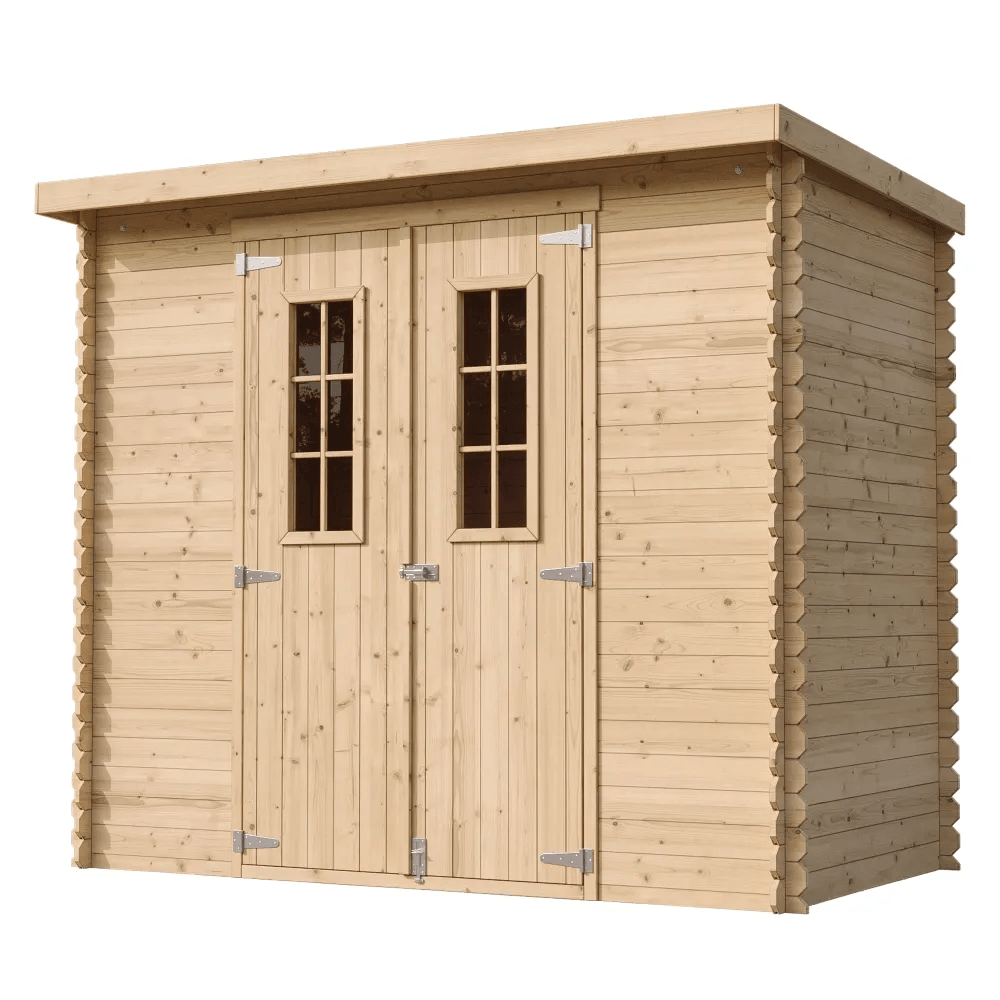 Timbela Drevený záhradný domček M310C+M310G s podlahou, 235 x 130 cm
