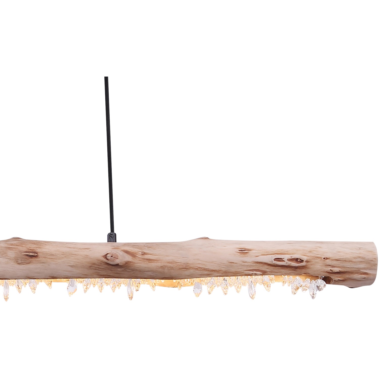 Globo LED závesné svietidlo FELICITAS, 15 W, prírodné/čierne, 100 x 8 x ...