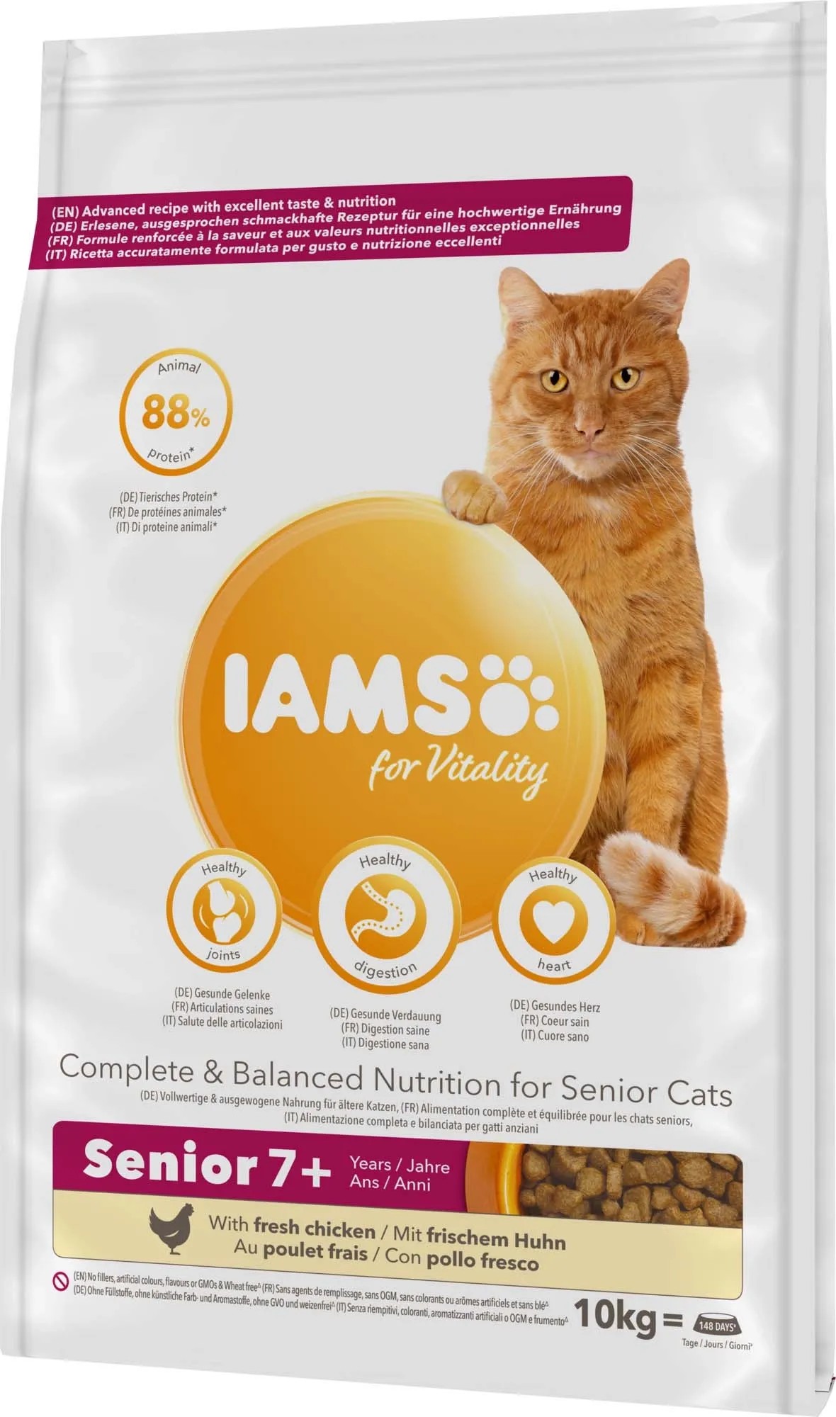IAMS Granule pre mačky SENIOR 7+ s čerstvým kuracím 10 kg nakúpiť v OBI