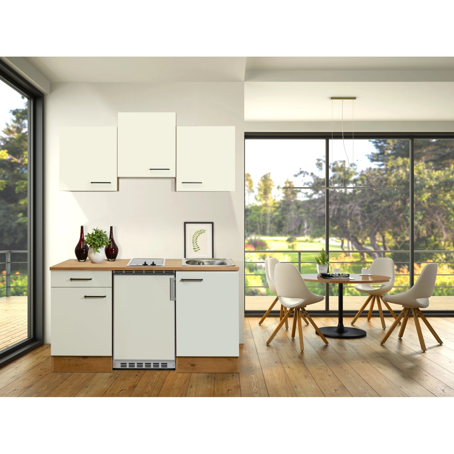 Flex-Well Kuchyňa Vintea 150 cm/typ 1 - chladnička/varná doska nakúpiť v OBI