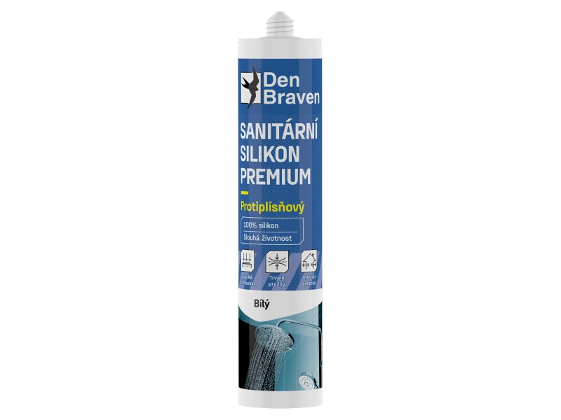 Den Braven Sanitárny silikón Premium, biely, 280 ml nakúpiť v OBI