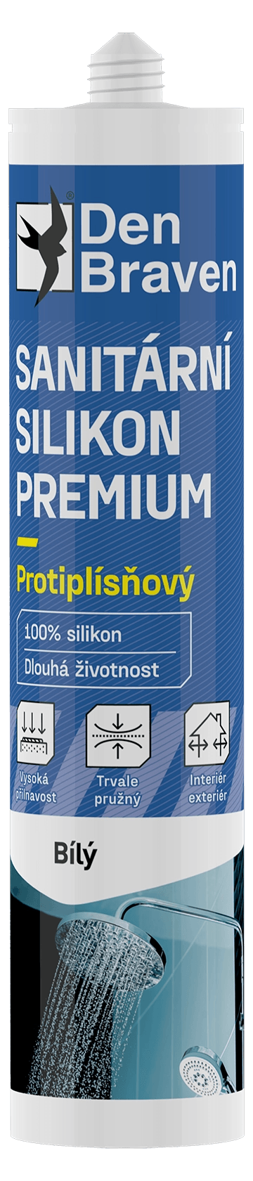 Den Braven Sanitárny silikón Premium, biely, 280 ml nakúpiť v OBI