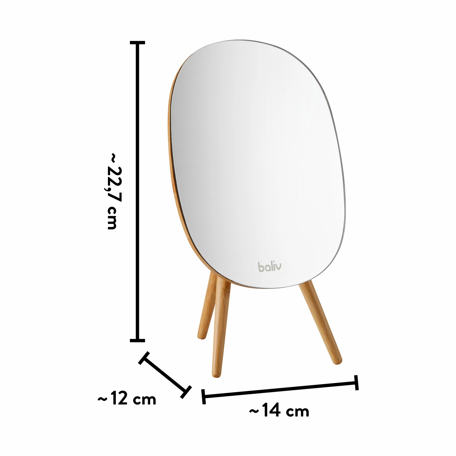 baliv Kozmetické zrkadlo, prírodné, bambus nakúpiť v OBI