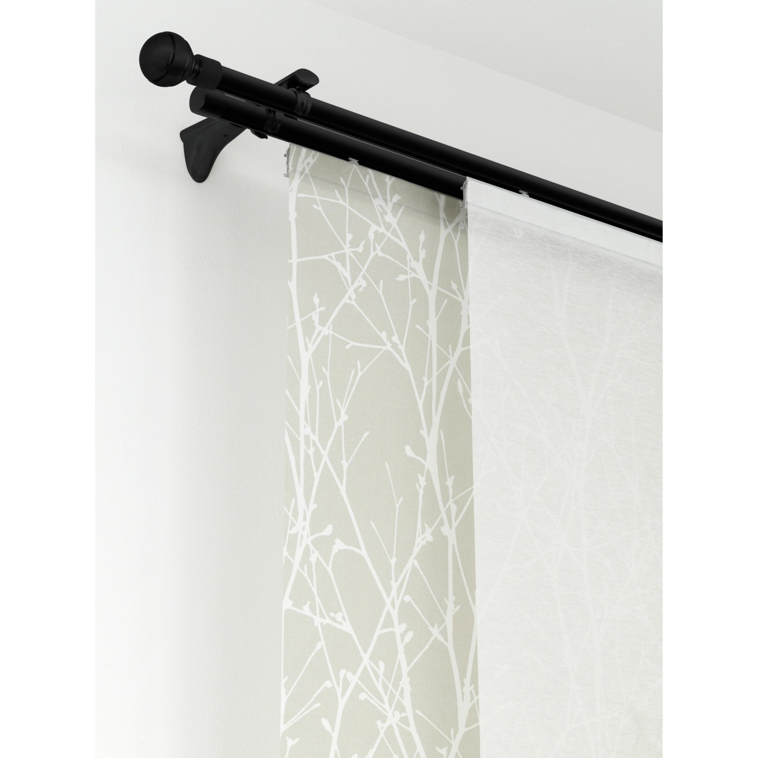 Gardinia Garniža s vnútornou drážkou Chicago, čierna matná, pr. 2 cm ...